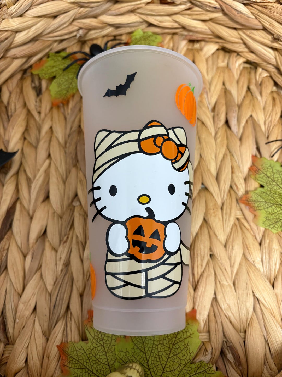 Hello Kitty Halloween Mummy Sanrio Cold Cup Reusable Tumblr - Etsy