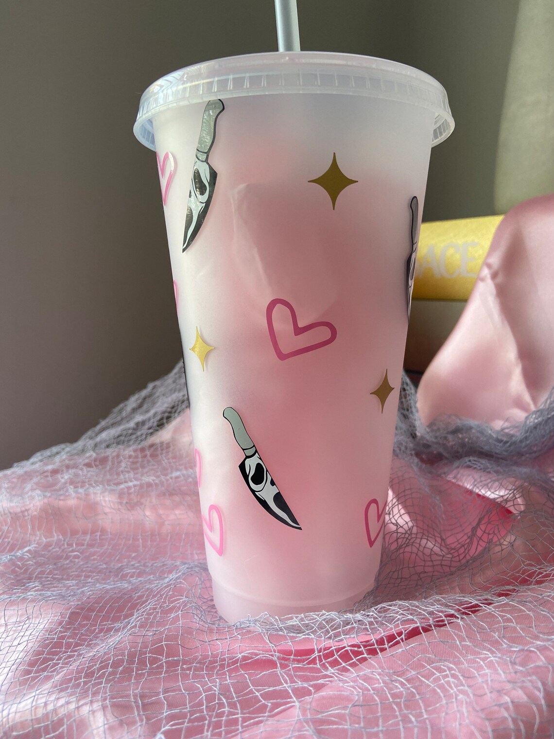 Scream Cup Horror Halloween Cold Cup Reusable Tumblr 24oz - Etsy