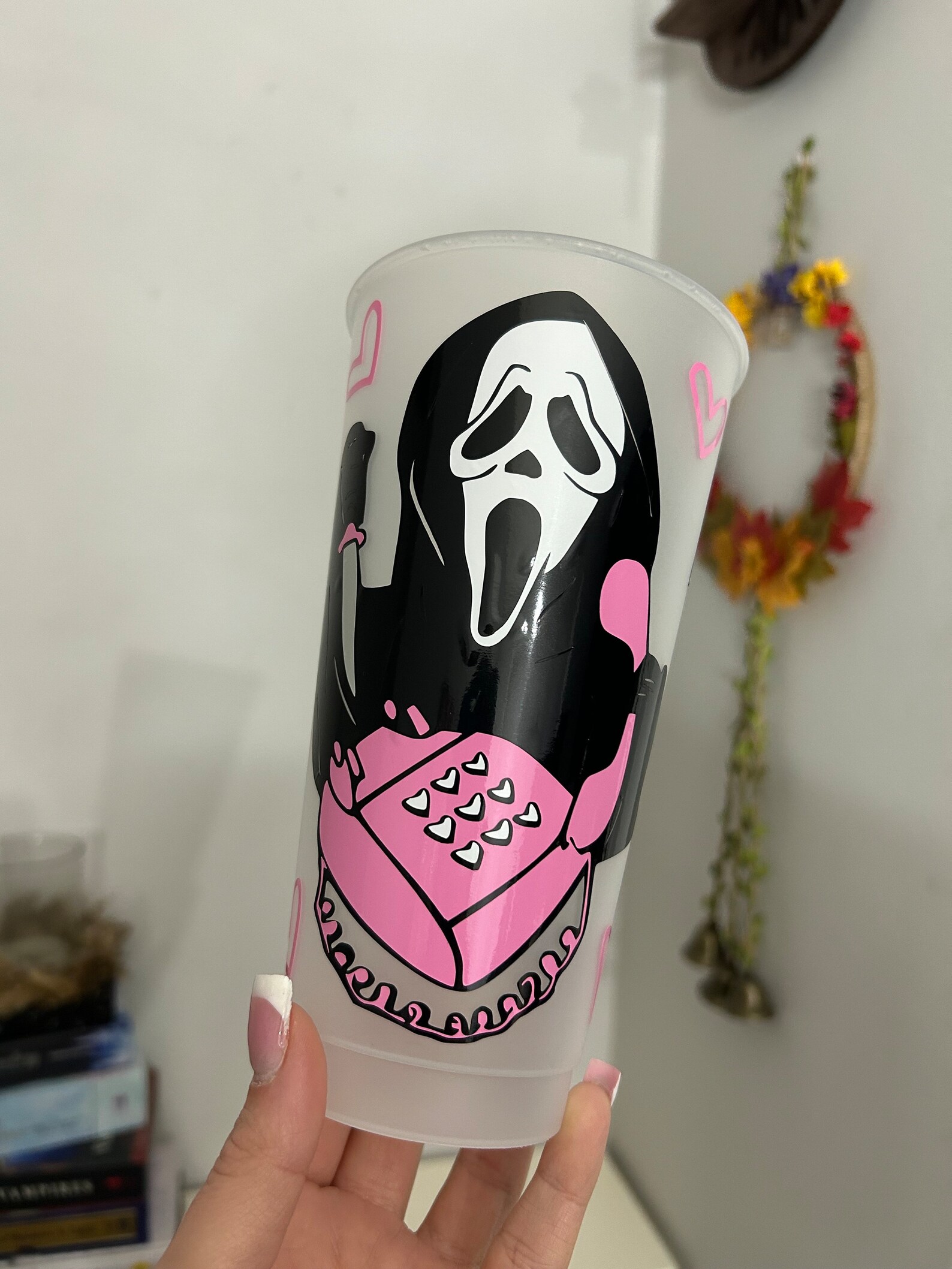 Scream Cup | Horror | Halloween | Cold Cup | Reusable Tumblr | 24oz - Etsy