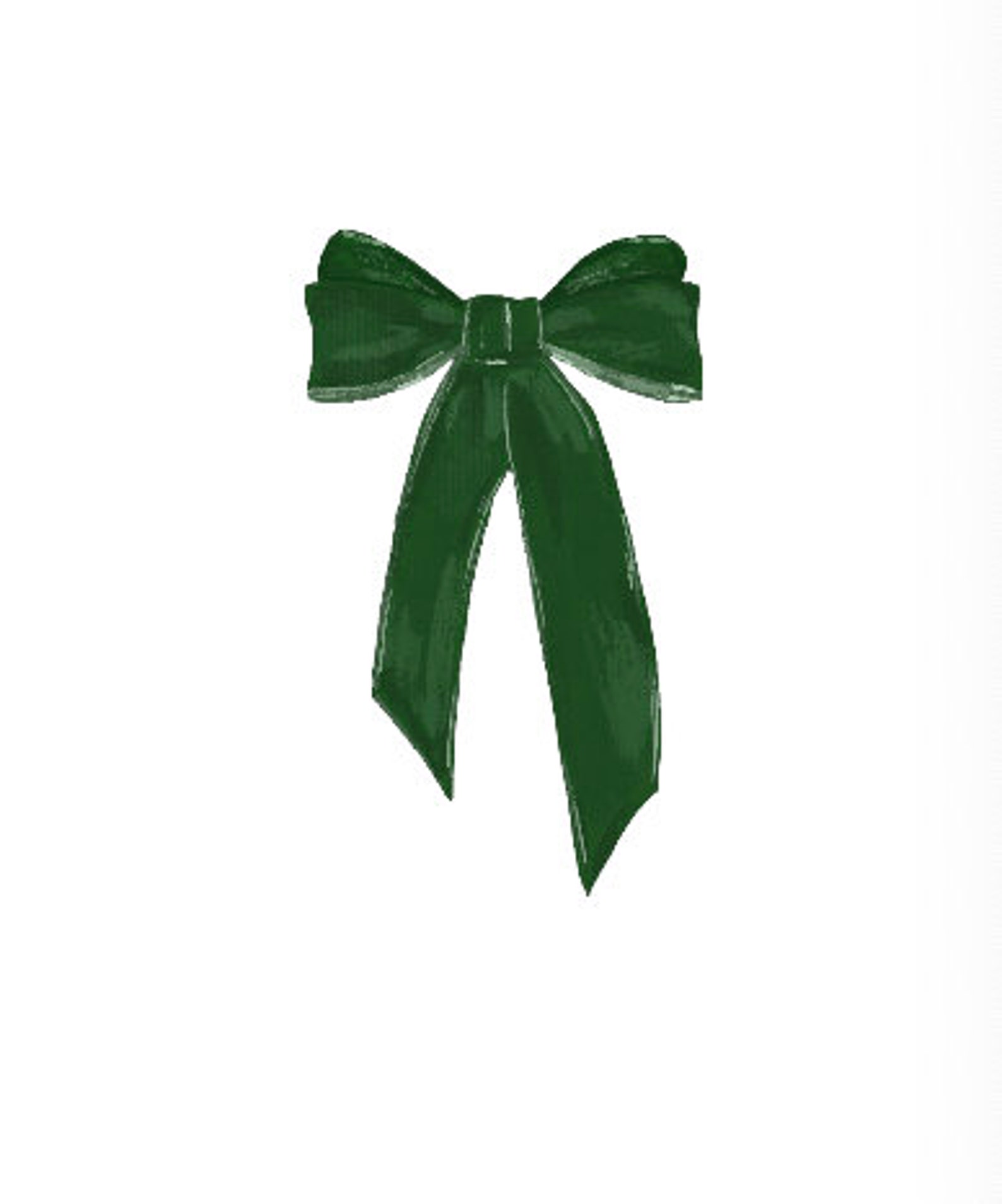 Green Velvet Bow - Etsy