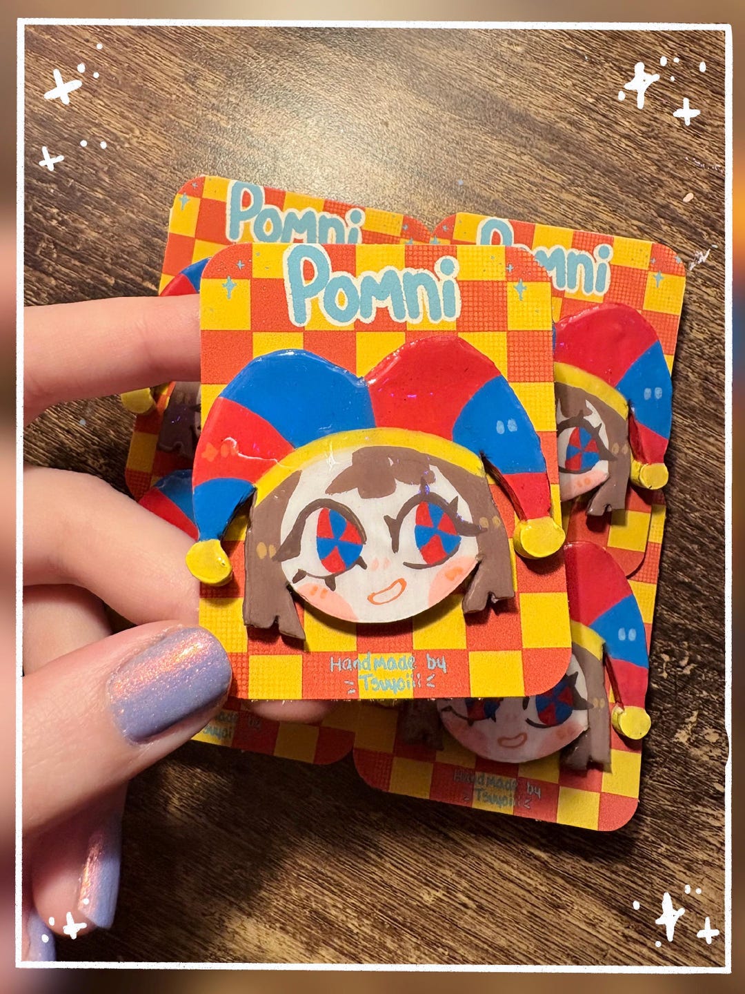 Pomni Clay Pin | the Amazing Digital Circus - Etsy