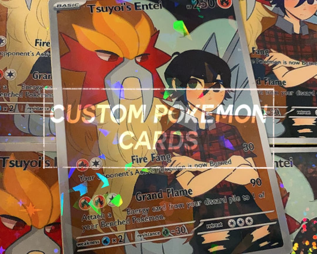 Custom Pokemon Card :' ) - Etsy