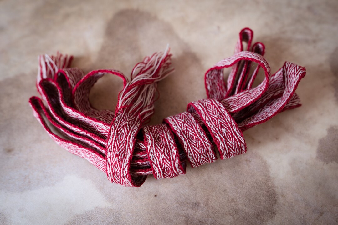 Tablet Woven Belt/trim/band, Tablet Weaving, Slavic Pagan Belt - Etsy