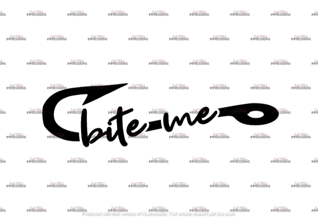 Bite Me Hook SVG Digital Download Datei - Etsy Österreich
