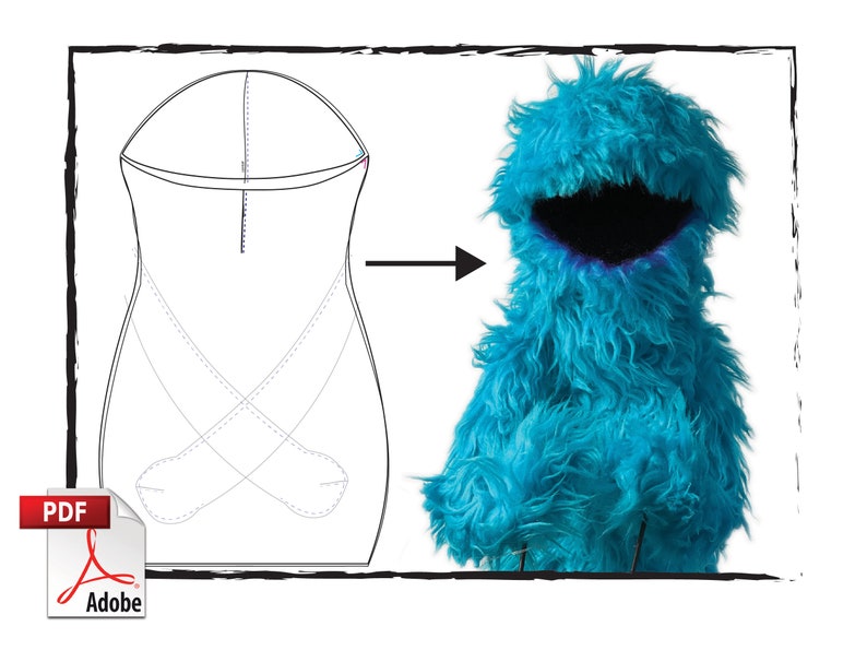 Monster Puppet Pattern Digital Download - Etsy