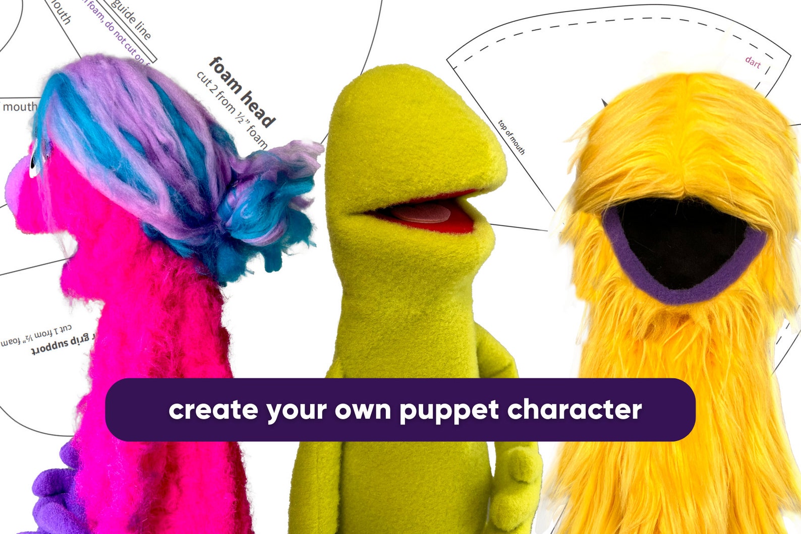 Pineapple Head Puppet Pattern Digital Download - Etsy