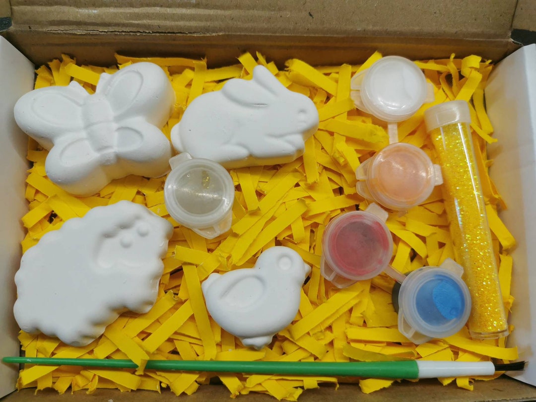 Spring Time Letterbox Craft Painting Set. Plaster Painting. Easter ...