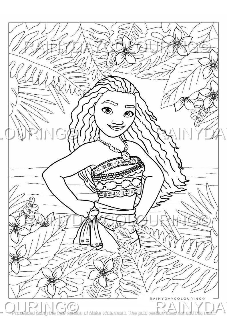 37 Mo-ana Coloring Pages, Printable Activity Sheets, Kids Crafts ...