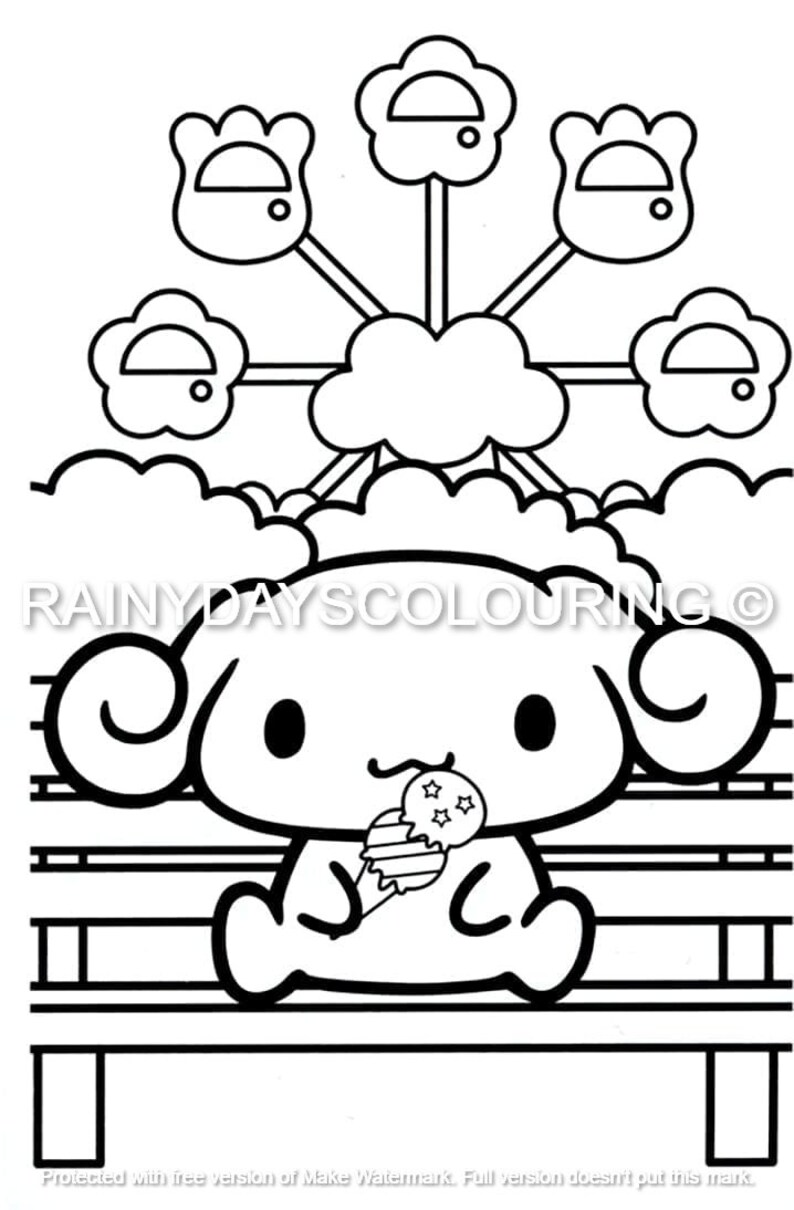 Cinna Kawaii Colouring Pages for Kids, 22 Adult Printable Pages, Boys ...
