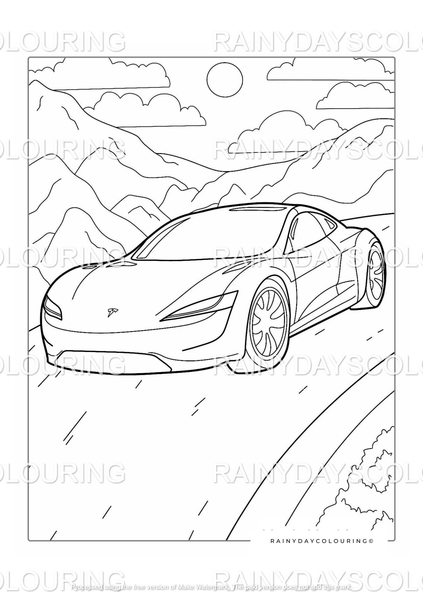 Vehicle Colouring Pages Bundle, Digital Car Coloring Sheets, Printable ...