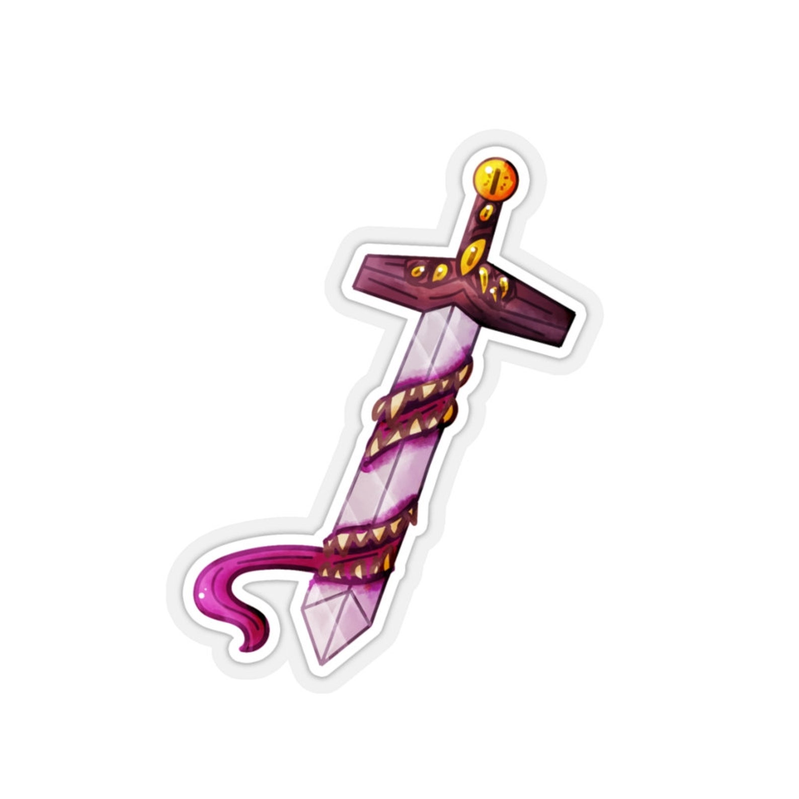 DnD Mimic Monster Sword Sticker | Etsy