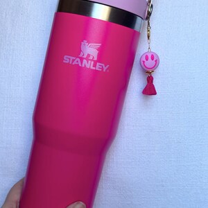 Stanley Cup Accessories/ Smiley Face Stanley Cup Charm/ Water Bottle ...