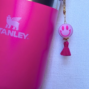 Stanley Cup Accessories/ Smiley Face Stanley Cup Charm/ Water Bottle ...