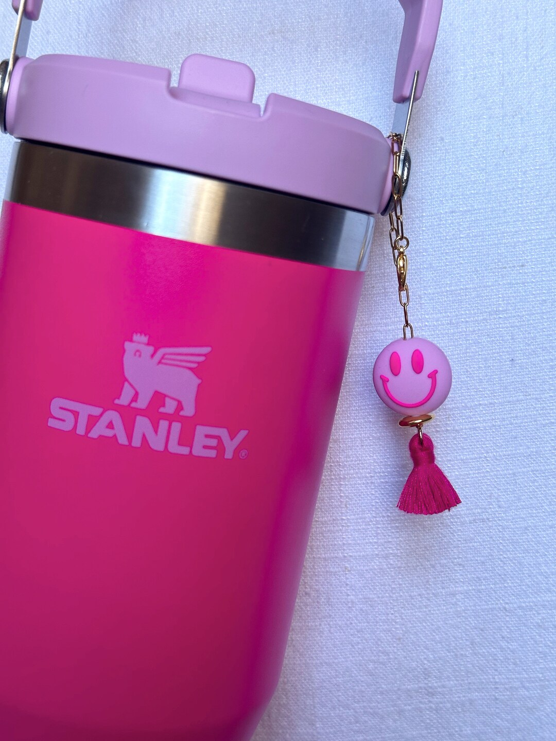 Stanley Cup Accessories/ Smiley Face Stanley Cup Charm/ Water Bottle ...