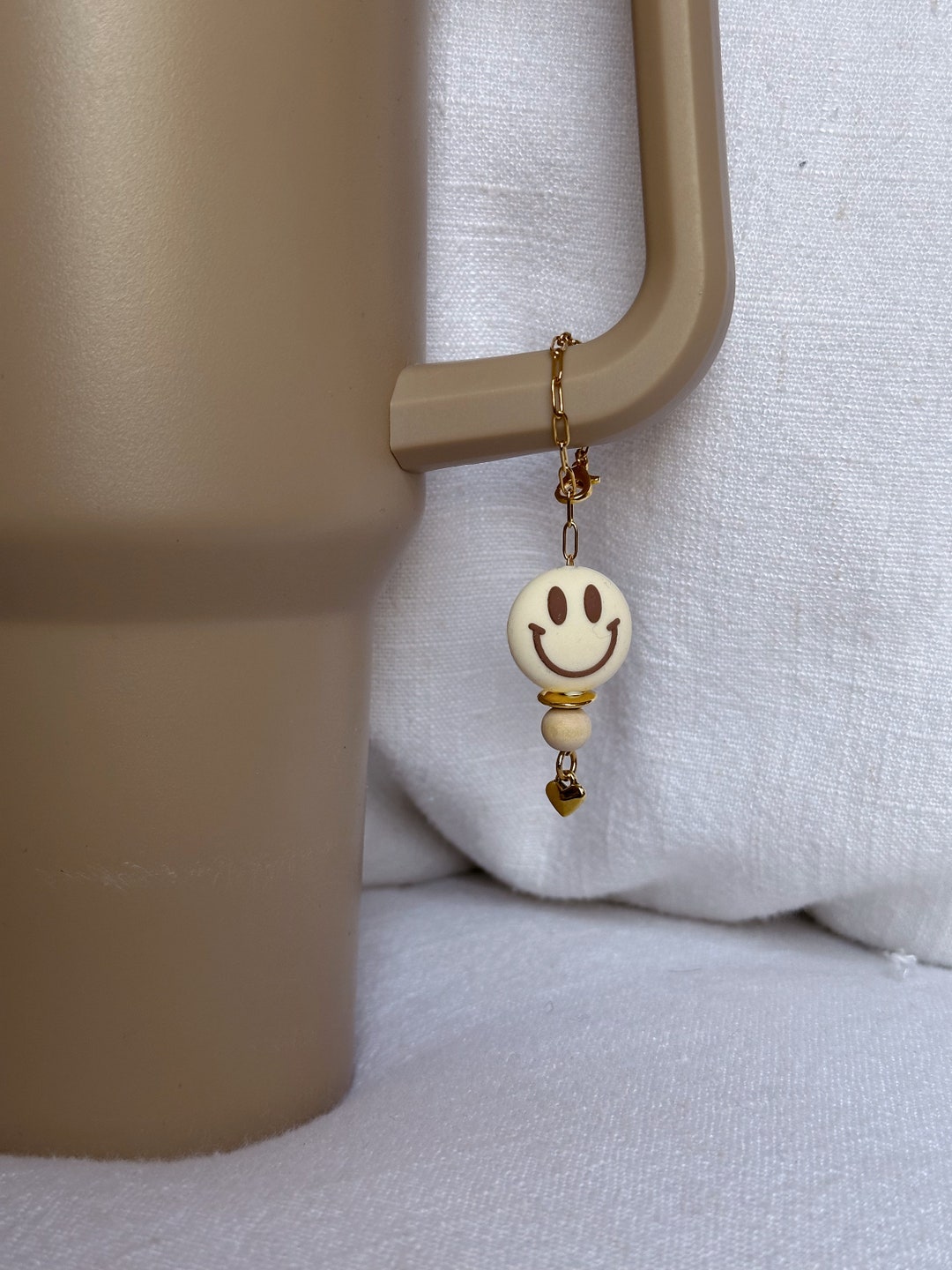 Aesthetic Stanley Cup Accessories/ Smiley Face Stanley Cup Charm/ Water ...