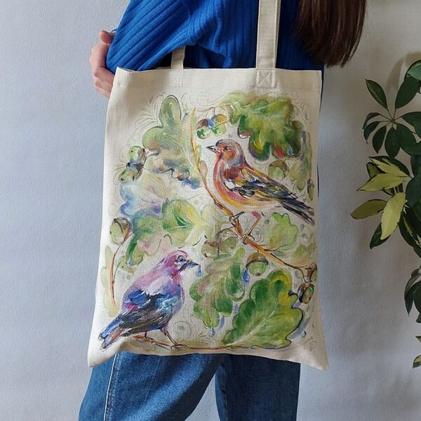 Hand Painted Bag - Etsy
