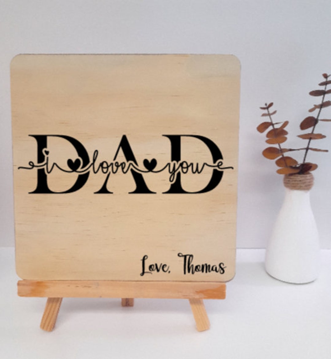 Custom Dad Wood Sign, Dad Sign, Dad Home Decor, Dad Birthday Gift ...