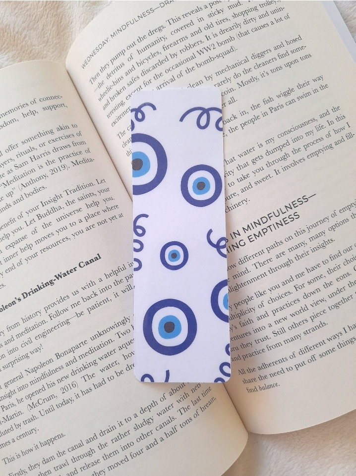 Evil Eye Laminate Bookmark, Evil Eye Bookmark Accessories, Evil Eye ...