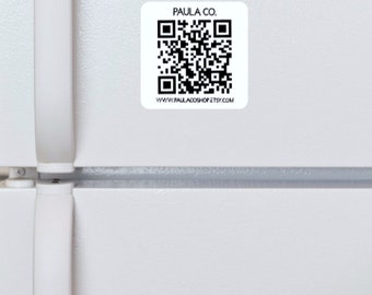Custom QR Code Die-cut Magnets Business Material Promo Item Company ...