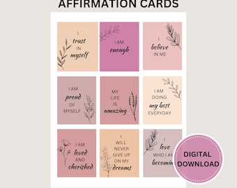 Positive Body Image Cards for Self-esteem and Body Confidence - Etsy