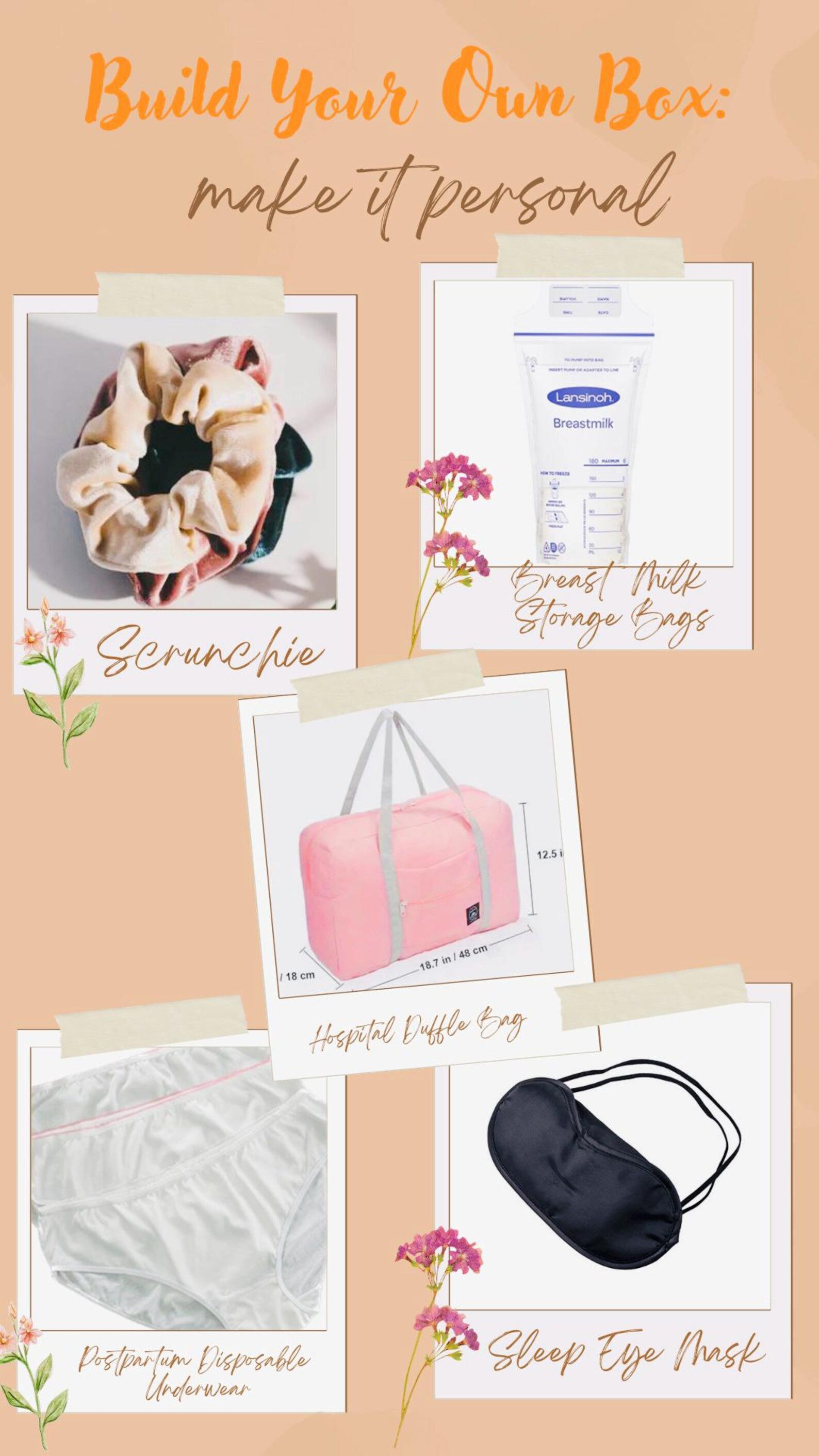 Postpartum Care Package, Pregnancy Gift Box, Labor and Delivery Bag ...