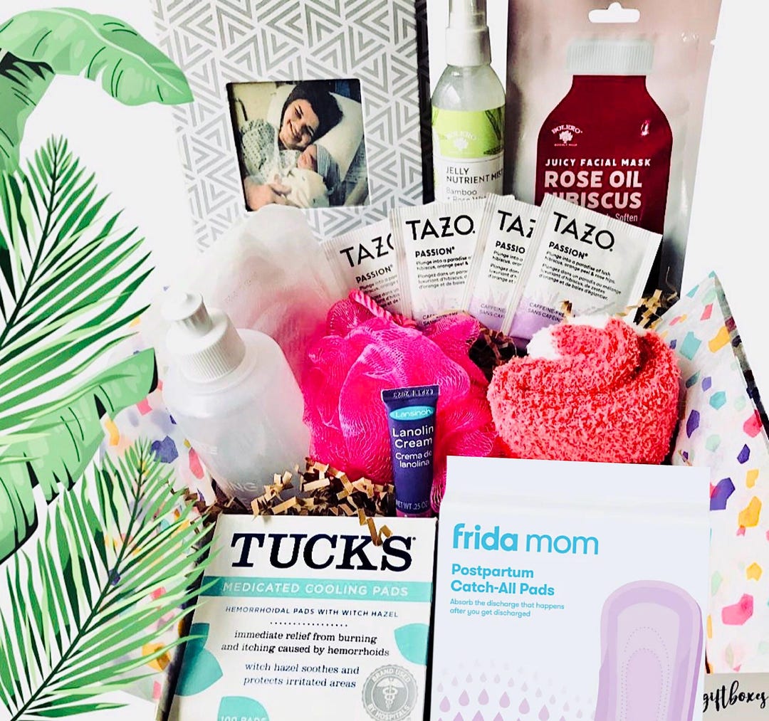 Postpartum Care Package for New Moms | Deluxe Self-care Gift Box for ...