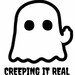 Creeping It Real Ghost SVG, Ghost Flipping Off, Halloween, Downloadable ...