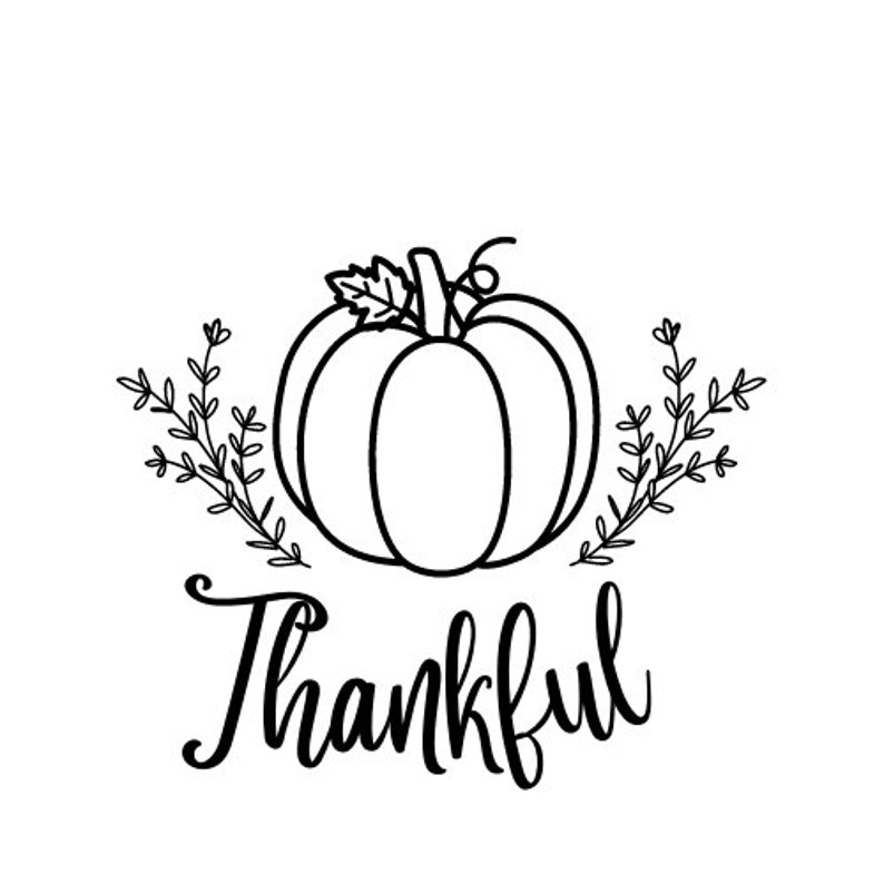 Thankful Svg, Thanksgiving Svg, Digital File, Downloadable, Pumpkin Svg ...