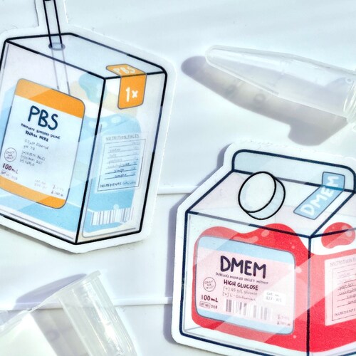 Cute Cell Culture Vinyl Sticker Sheet Science Biology Stem | Etsy