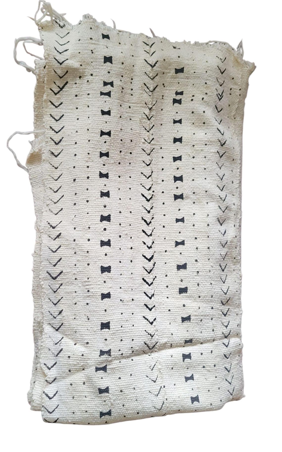 Authentic White Malian Bogolan/mudcloth African Fabrics 170cm X 110cm ...