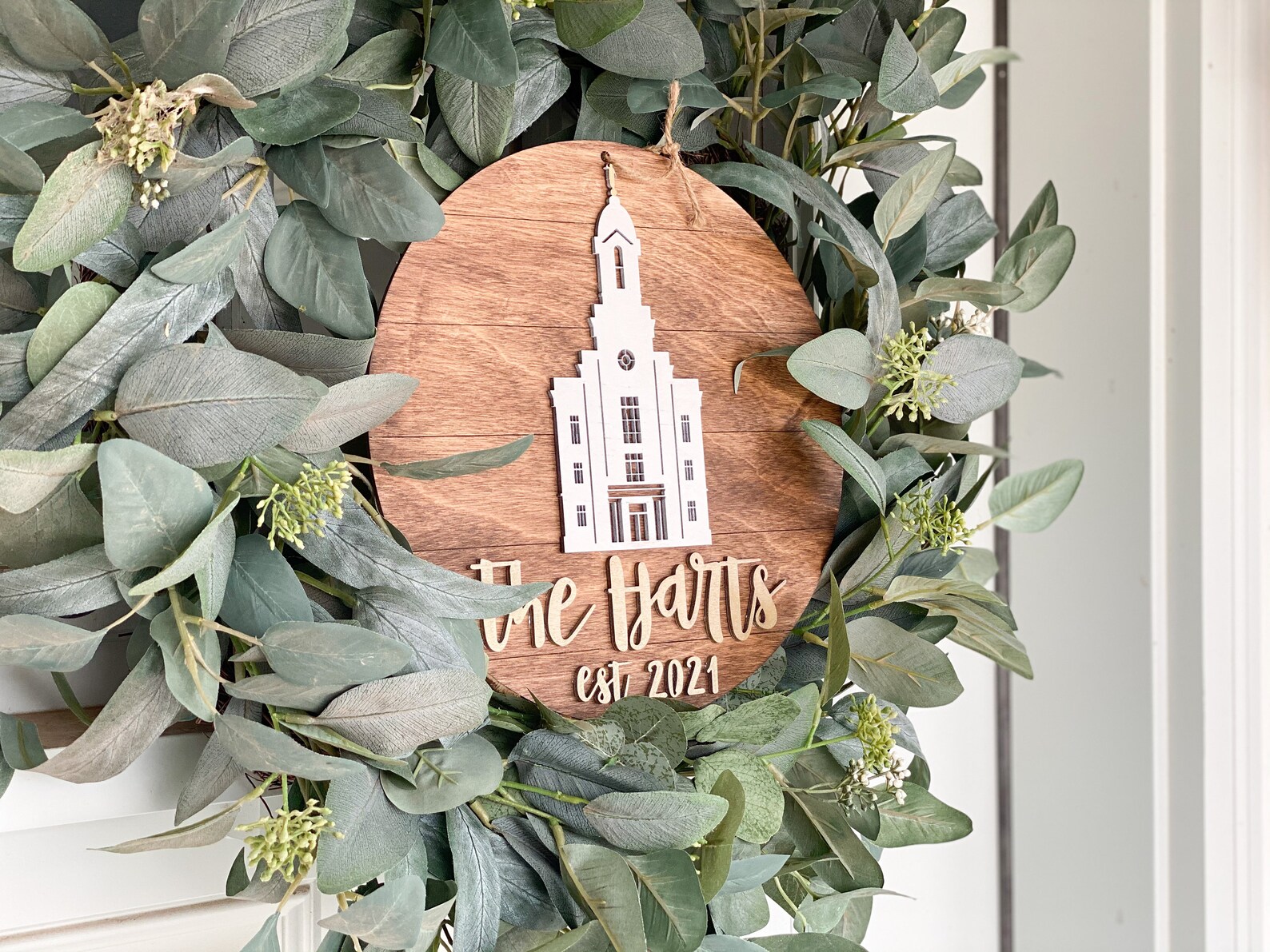 11 Custom Temple Family Name Sign Personalized Sign LDS | Etsy