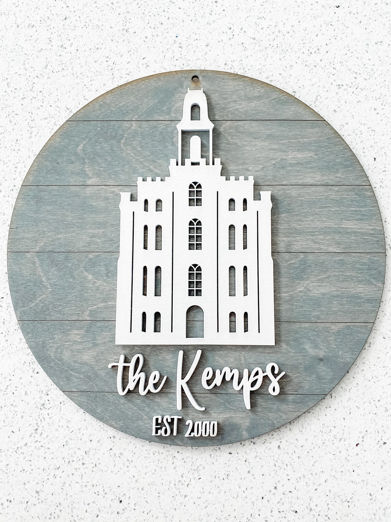 11 Custom Temple Family Name Sign Personalized Sign LDS | Etsy