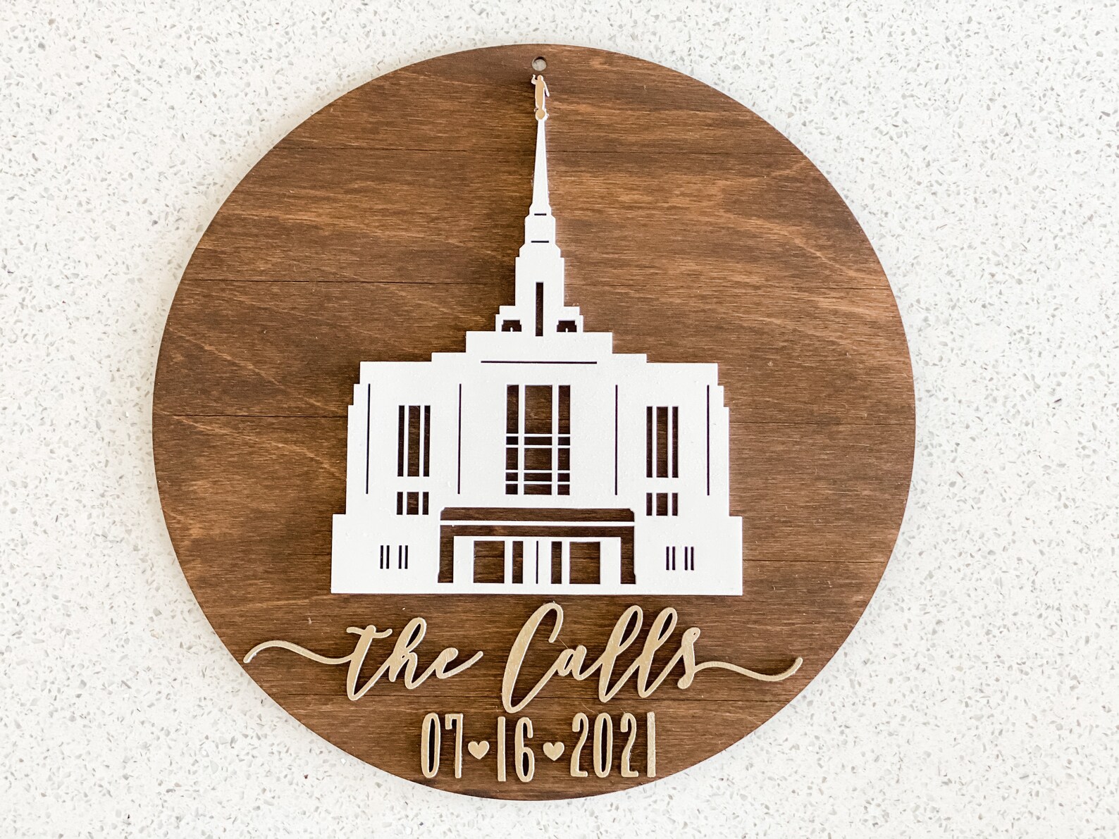 11 Custom Temple Family Name Sign Personalized Sign LDS | Etsy