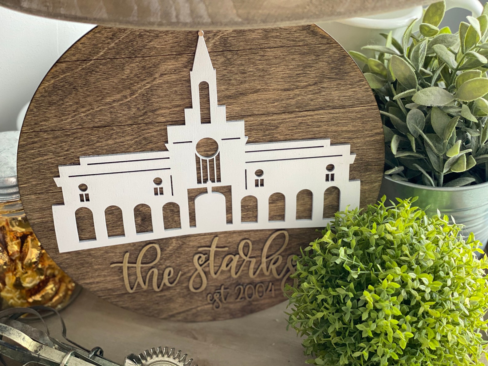 11 Custom Temple Family Name Sign Personalized Sign LDS | Etsy