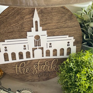 11 Custom Temple Family Name Sign Personalized Sign LDS - Etsy
