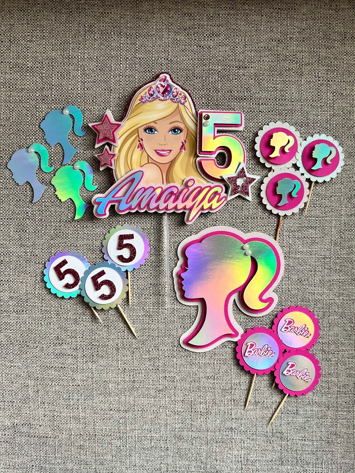 Barbie Cake Topper | Birthday - Etsy