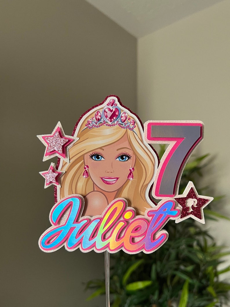 Barbie Cake Topper | Birthday - Etsy