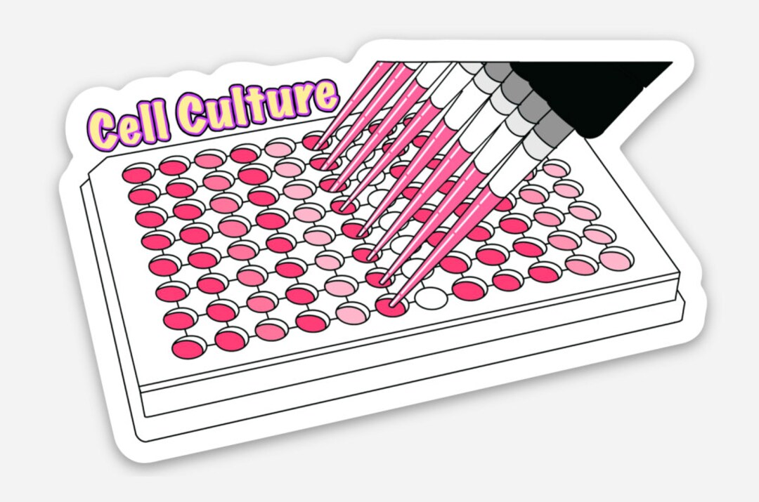 Cell Culture Sticker Immunology Lab Technique 96 Well Plate - Etsy