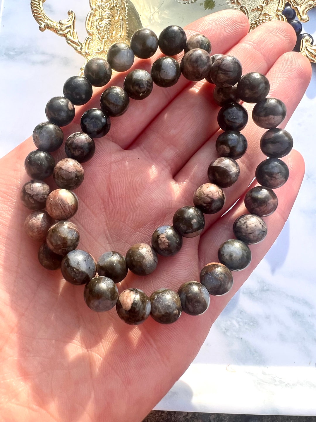 Llanite Bracelet Aka Que Sera or Galaxy Rhyolite Bracelet Handmade ...