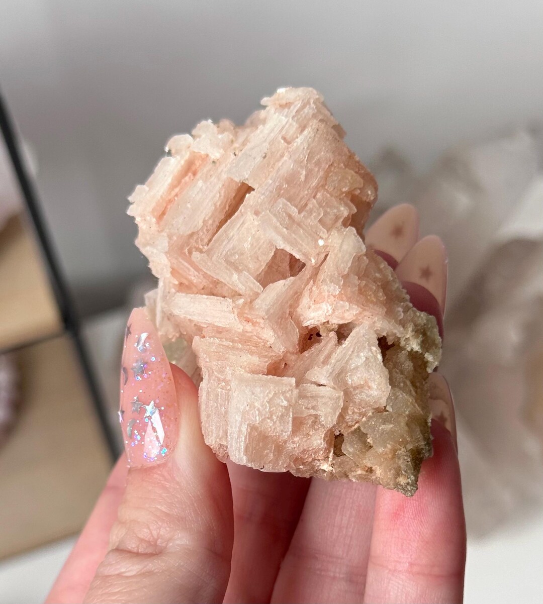 Gorgeous Pink Halite on Trona From Owen’s Lake California | Rare Pink ...