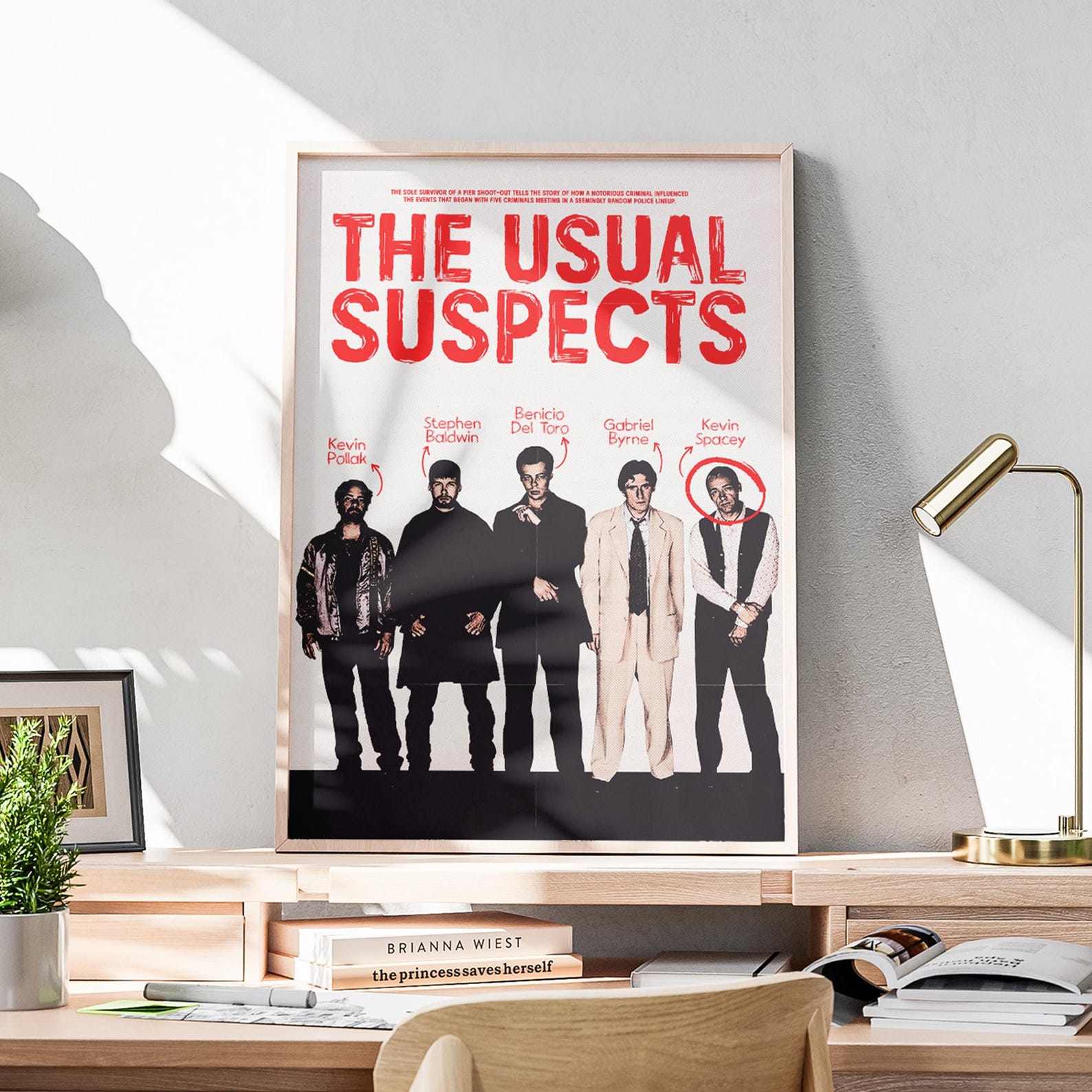 The Usual Suspects Movie Poster | Digital Wall Art Print | Crime Film ...