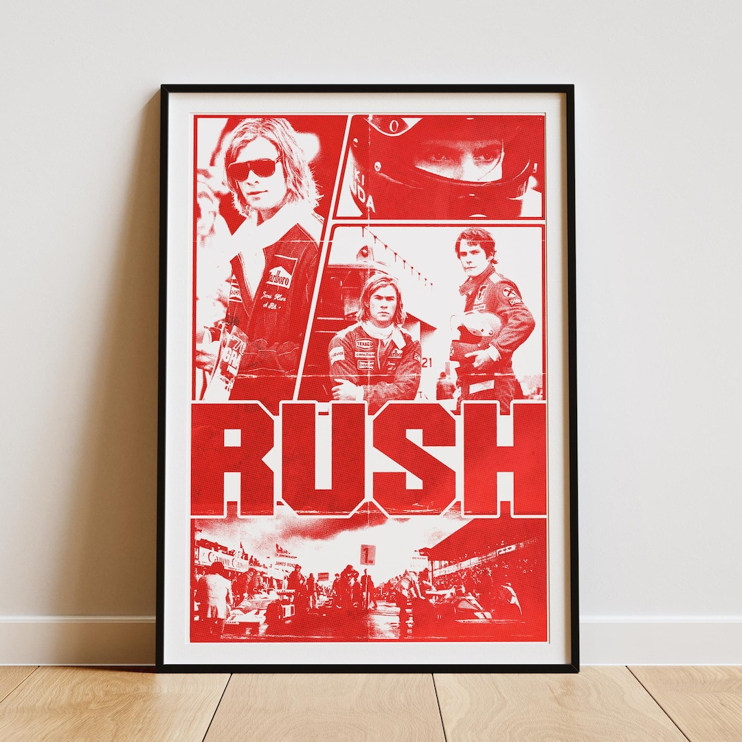 Rush Movie Poster: Retro Formula 1 Racing Print (digital Download) - Etsy