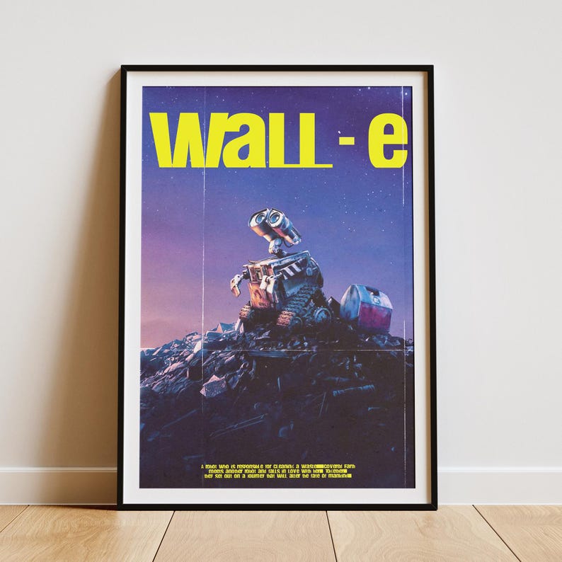 Wall-e Poster | Digital Download | Movie Poster | Wall Art | Birthday ...