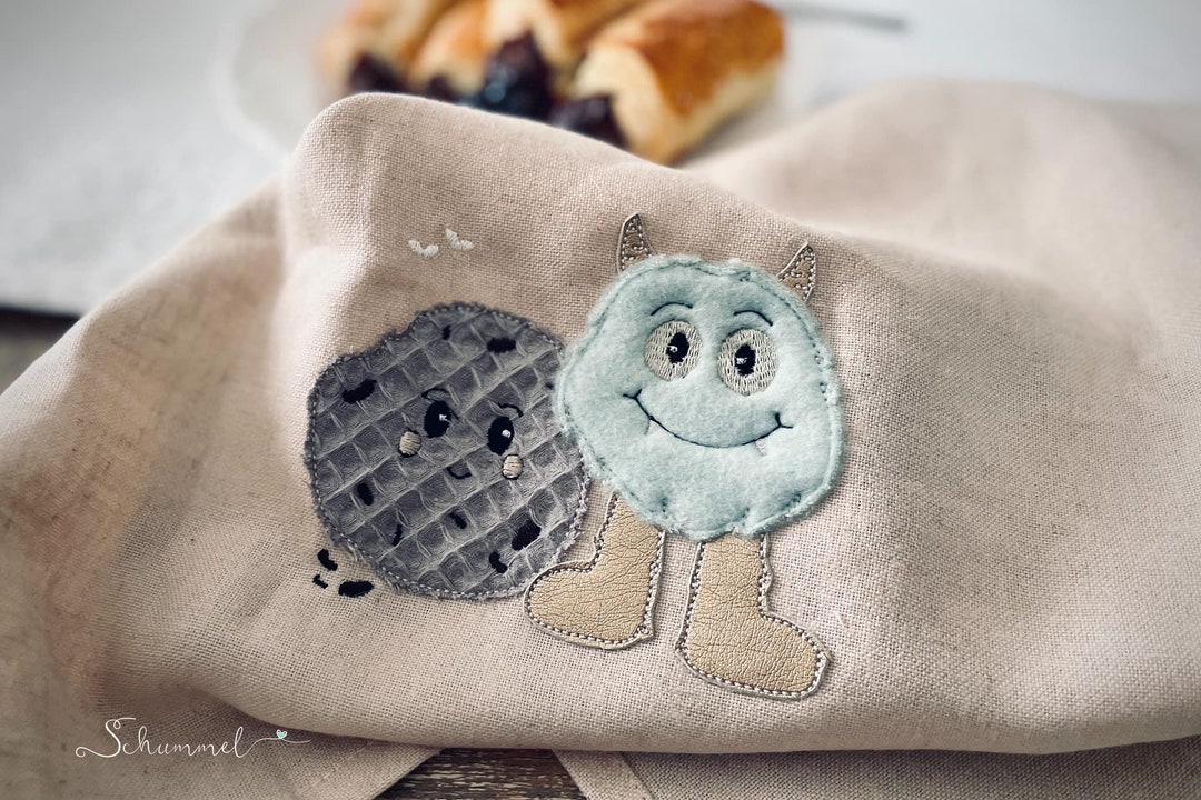 Embroidery File Set Biscuit Monster 4 Sizes From 10x10 - Etsy