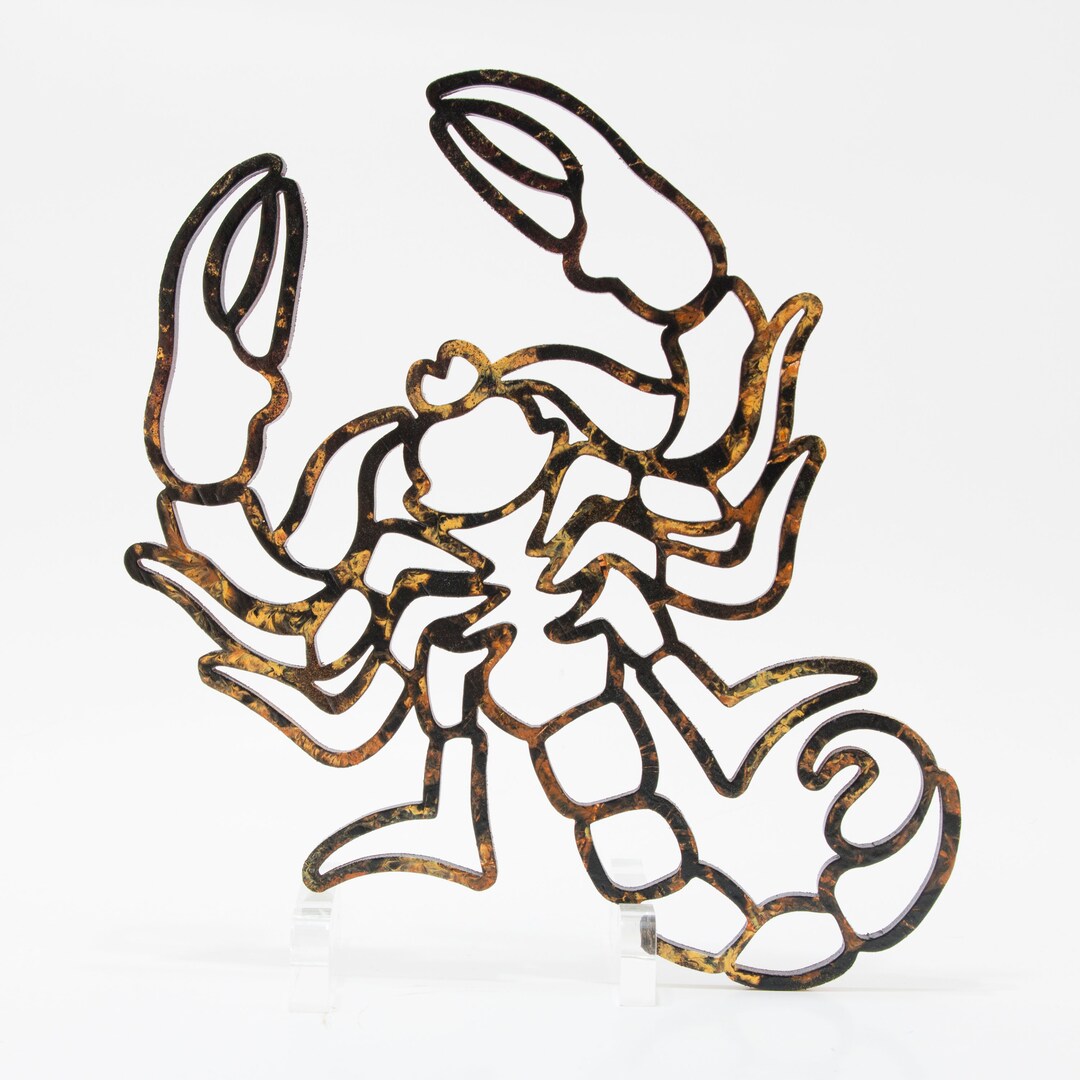 Wooden Scorpion Cutout, Handcut and Painted Wall Hanging Scorpion - Etsy