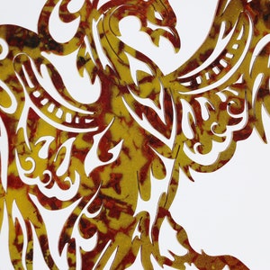 Collectors Phoenix, Handmade Wooden Phoenix With Cutouts - Etsy