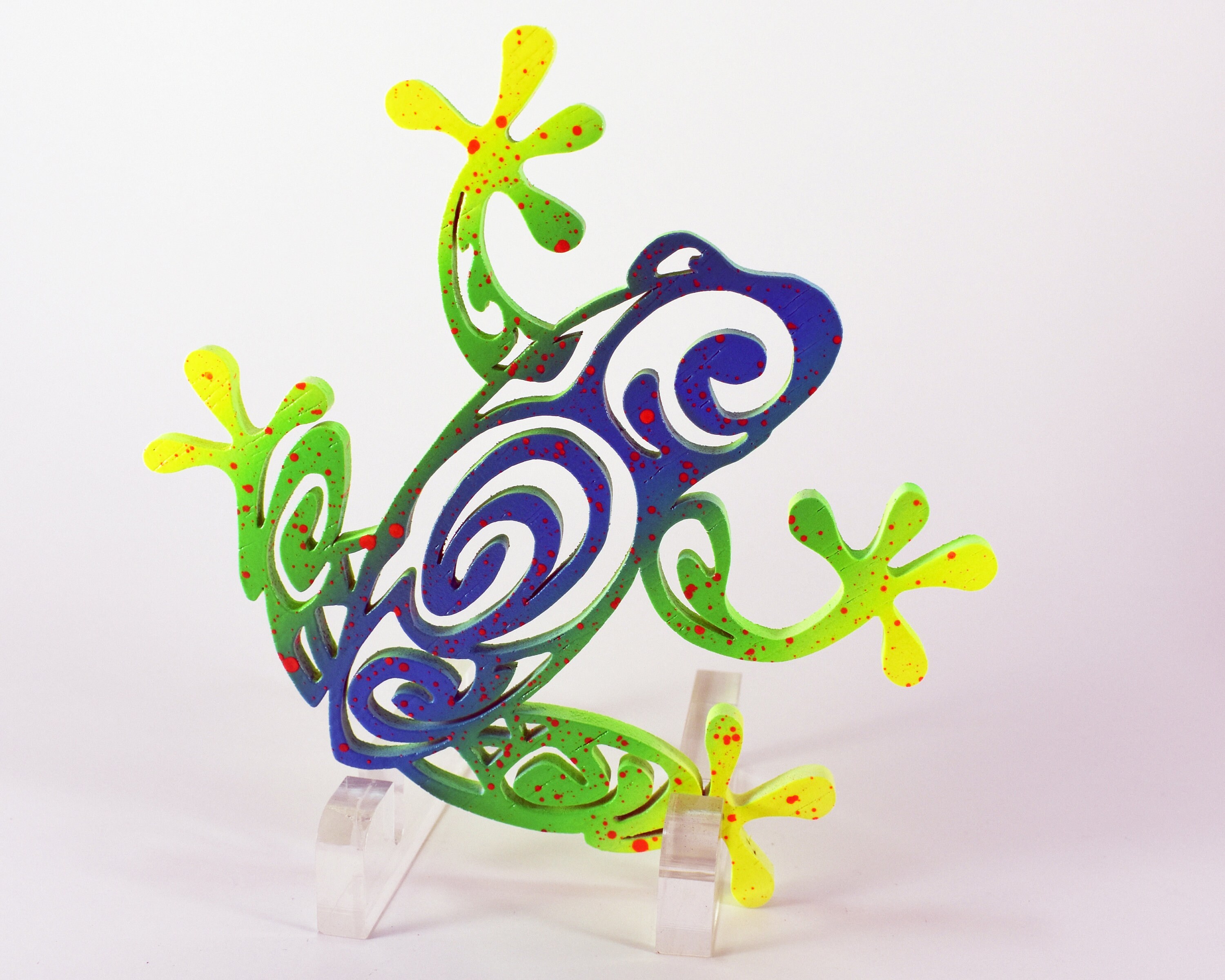 Adorable Frog Decor Handmade Frog Art Hanging Wall Frog - Etsy