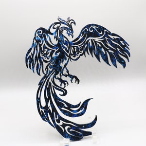 Collectors Phoenix, Handmade Wooden Phoenix With Cutouts - Etsy