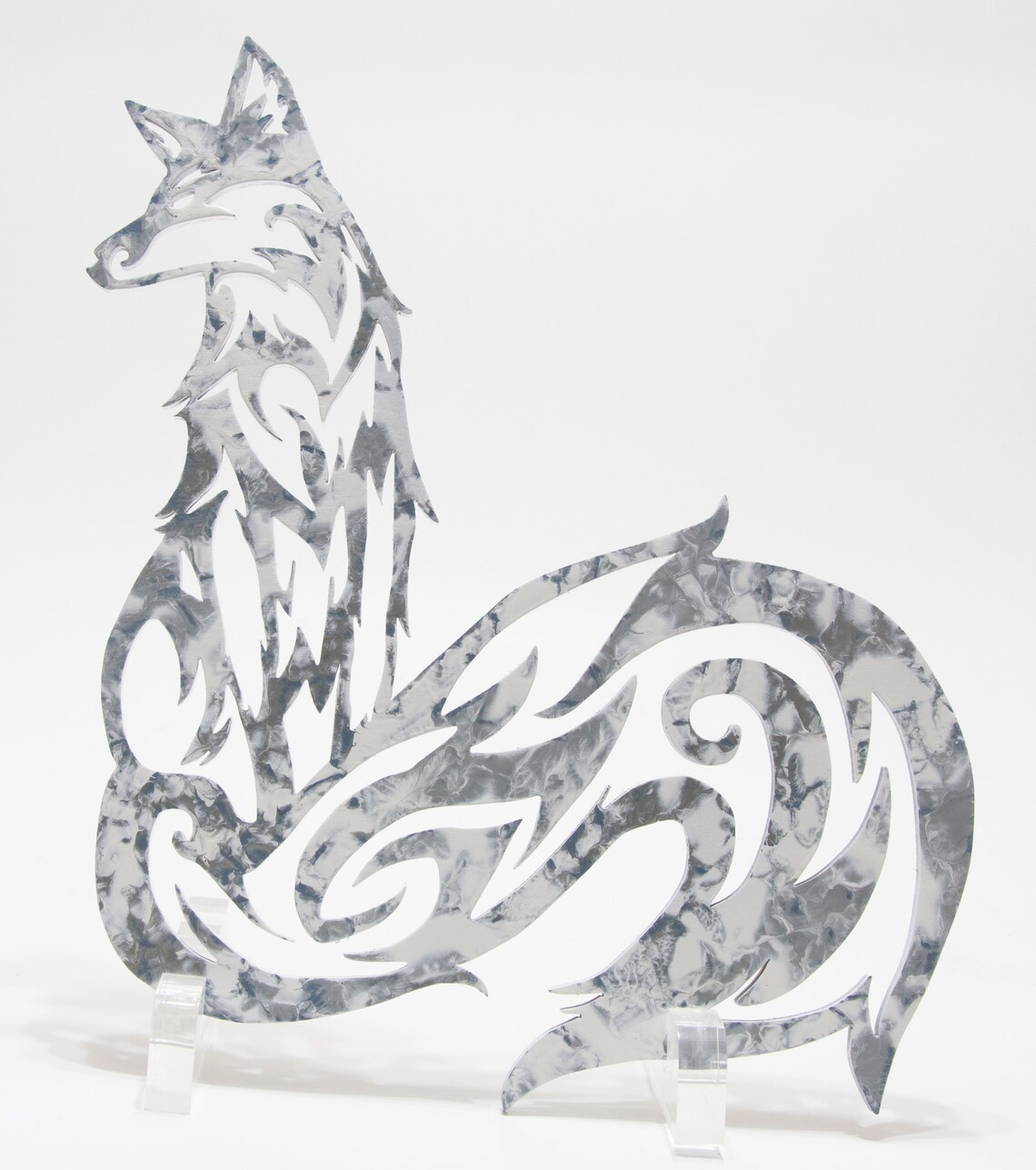 Wooden Painted Fox Wall Decor Orange Black and White Fox Fox | Etsy