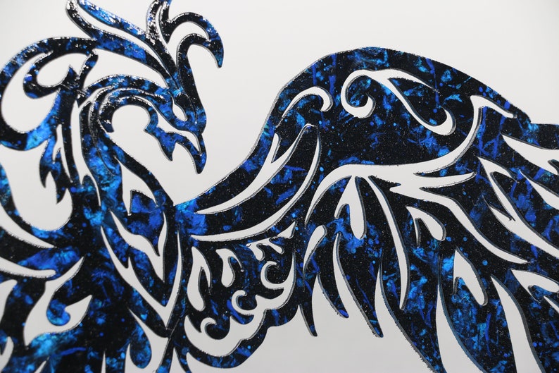 Collectors Phoenix, Handmade Wooden Phoenix With Cutouts - Etsy